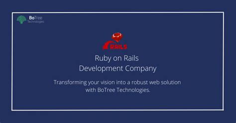 Award Winning Ruby On Rails 6 Developers For Projects Across Industries Botree Technologies