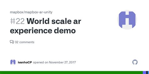 World Scale Ar Experience Demo · Issue 22 · Mapboxmapbox Ar Unity · Github