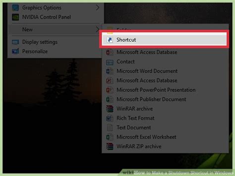 How To Make A Shutdown Shortcut In Windows Steps