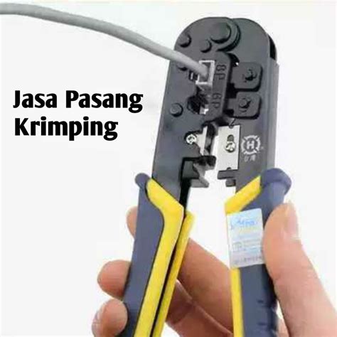 Jual Biaya Jasa Crimping Per Kabel Tidak Termasuk Harga Kabel Dan Konektor Jasa Pasang