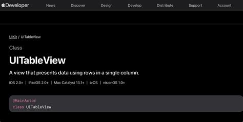 Iosswift Table View Controller