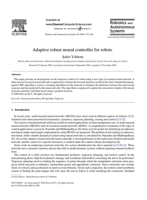 Pdf Pid Controller Design Of A Robot Manipulator