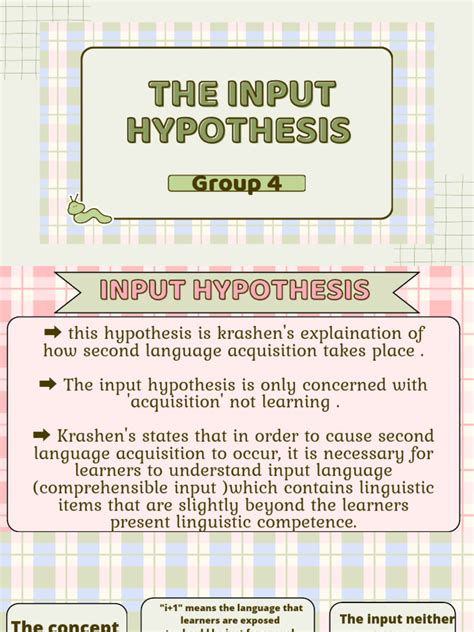 Input Hypothesis Pdf Second Language Acquisition Cognition