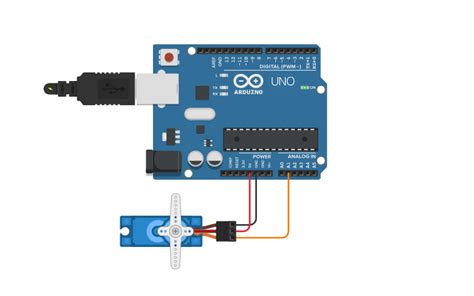 Circuit Design Copy Of Servo Motor Arduino Tinkercad