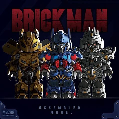 Brick Man Transformers Assemble Kit Models Optimus Prime Bumblebee