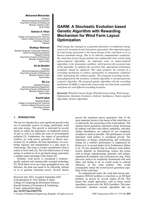 Pdf Garm A Stochastic Evolution Based Genetic Algorithm With