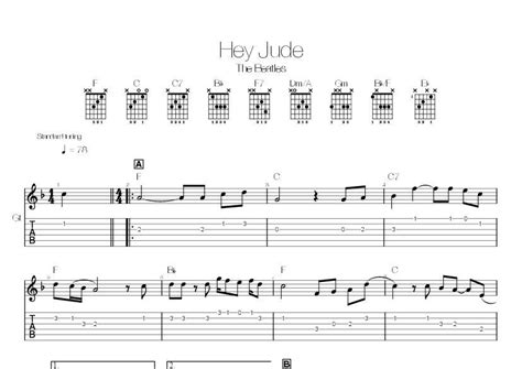 Hey Jude Tab And Chords The Beatles