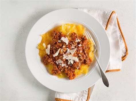 Spaghetti Squash With Meat Sauce