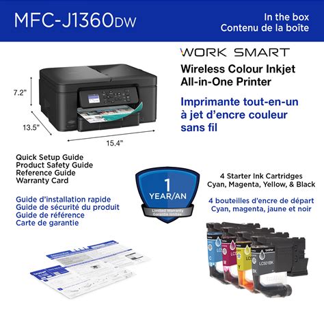 Brother Mfc J1360dw Colour Wireless All In One Inkjet Printer Best