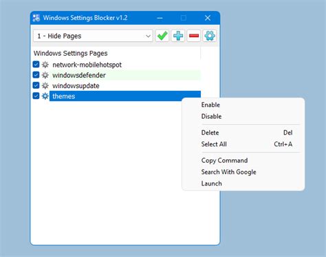 Portable Windows Settings Blocker V FileCatchers