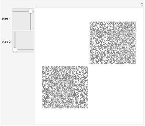 traditional visual cryptography scheme wolfram demonstrations project