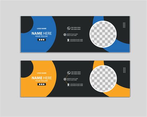 Corporate Email Signature For All Business Unique Vector Design