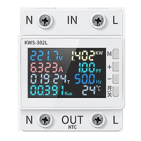 Kws 302l Power Meter Over Under Voltage Protector Switch Current