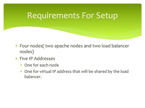 Ppt Load Balanced High Availability Apache Cluster Powerpoint