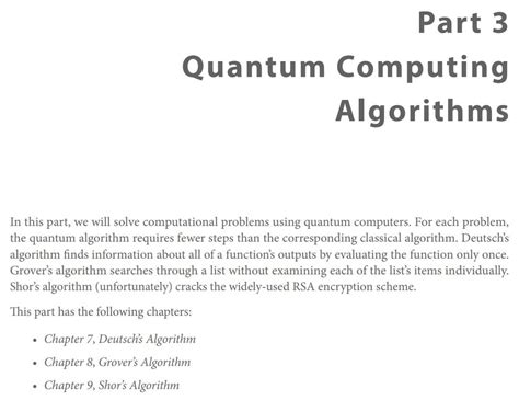 کتاب Quantum Computing Algorithms نسخه 1 چاپ سال 2023