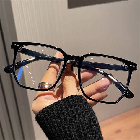 1pc Stylish And Elegant Large Frame Rectangular Frame Glasses