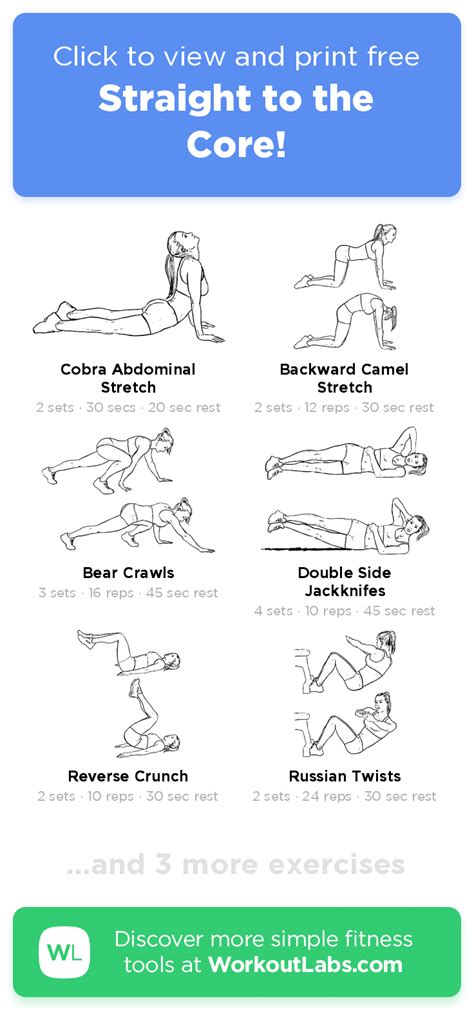 Free Workout Straight To The Core 34 Min Abs Arms Back Exercise
