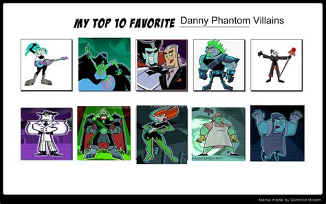 My Top 10 Favorite Danny Phantom Villains By Bart Toons On Deviantart