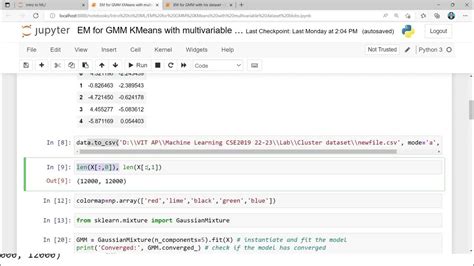 08 implement gaussian mixture model gmm using em algorithm with 5 different data distributions
