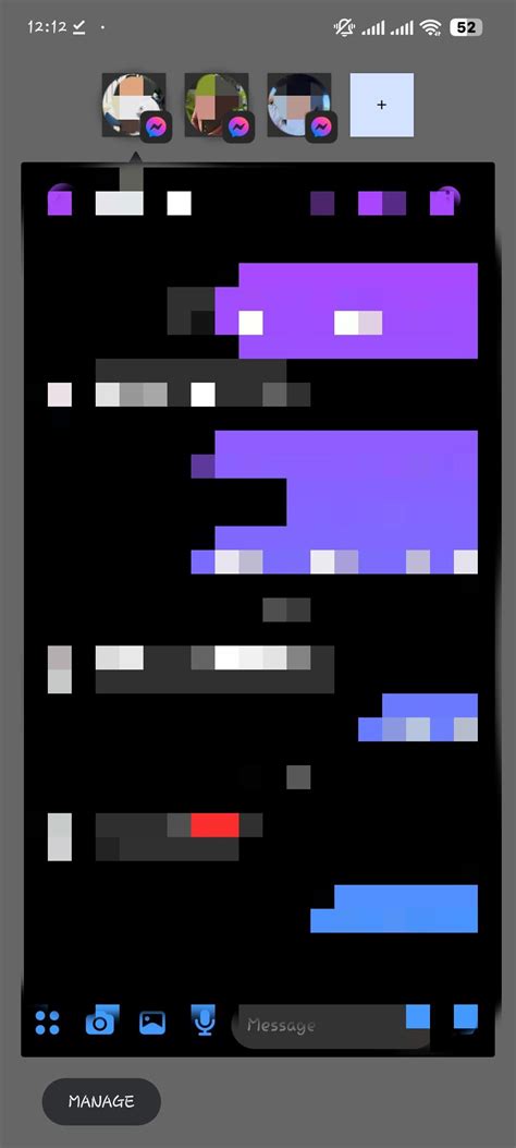 Messenger Bubbles Shape Rredminote11pro