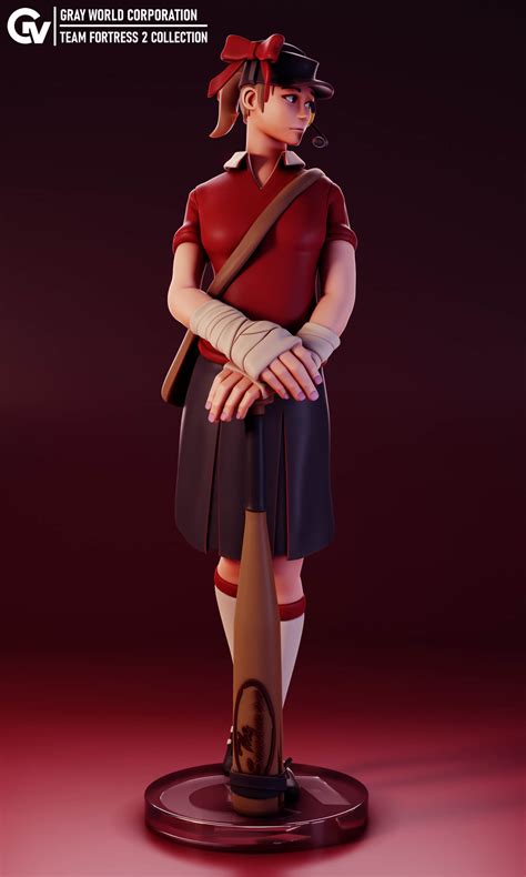 Fem Scout Team Fortress 2 3d Print Model By Gray World Corporation