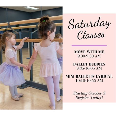Were Thrilled To Announce New Saturday Dance Classes For Little Ones