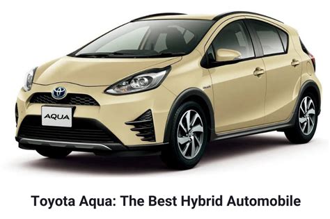 Toyota Aqua Hybrid Car Specifications