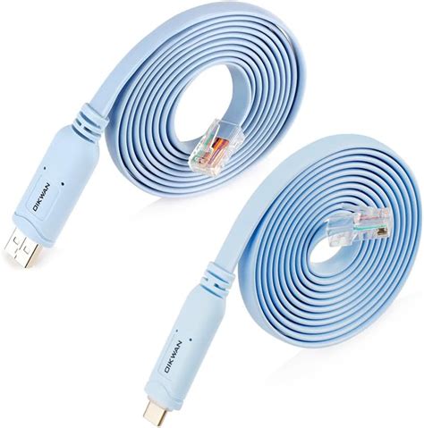 Console Cable Usb To Rj45 And 10ft Usb C To Rj45 Serial Adapter For Cisco Netgear Ubiquity
