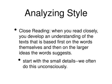 Ppt The Art And Craft Of Analysis Powerpoint Presentation Free