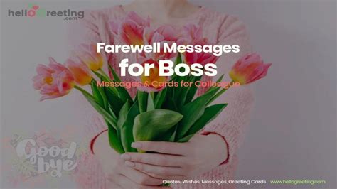 Farewell Messages To Boss Hello Greeting