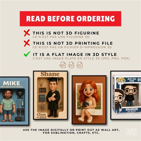 Custom Fathers Day 3d Action Figure Portrait Personalized Toy Box Dad