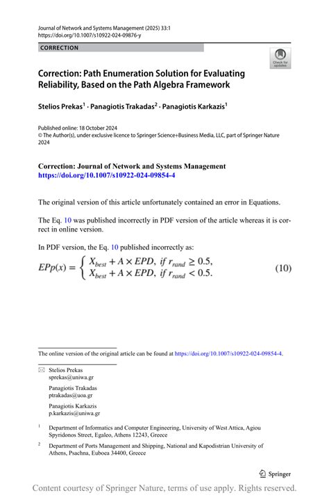 Correction Path Enumeration Solution For Evaluating Reliability Based On The Path Algebra