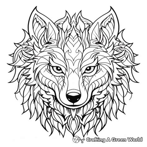 Wolf Mandala Coloring Pages Free And Printable