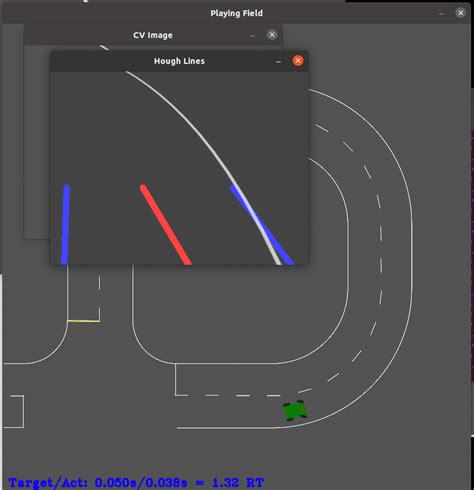 The Hough Lines And The Center Lane Line Are Visually Represented In 2d Download Scientific