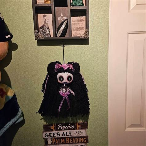 Vampire Doll Dora Dark Dollgothic Doll Handmade Textile Decor Doll