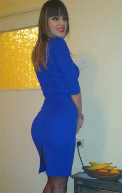 Pantyhosenation On Twitter Serbiangirl Natasa In A Beautiful Blue Dress And Black Pantyhose