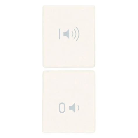2 Half Buttons 1m Volume Onoff White 31480vb