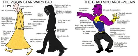 The Virgin Star Wars Vs The Chad Mcu Star Wars Know Your Meme R Memes