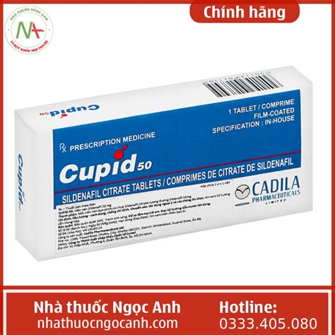 Thuốc Trị Rối Loạn Cương Dương Cupid 50 Giá Bao Nhiêu Mua ở đâu