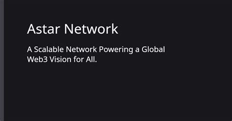 Astar Network Polkadot Ecosystem