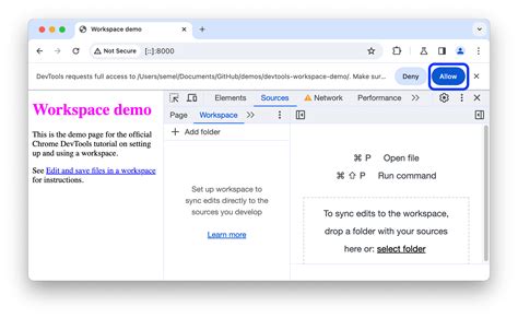 Edit And Save Files In A Workspace Chrome Devtools Chrome For Developers