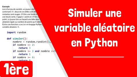 Comment Simuler Une Variable Aléatoire En Python Youtube