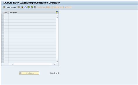 FEC7 SAP Tcode Regulatory Indicators