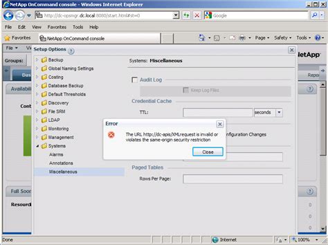 No Data In Oncommand 50 Dashboard Netapp Community