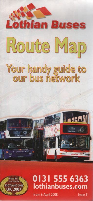 Lothian Buses 2008 Bus Route Map