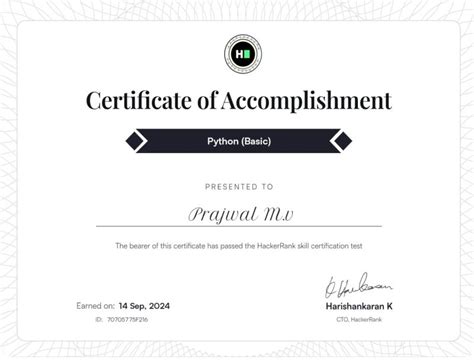 prajwal mv on linkedin python programming learning hackerrank coding