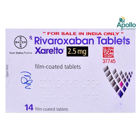 Rivaban 25 Tablet 14s Price Uses Side Effects Composition Apollo
