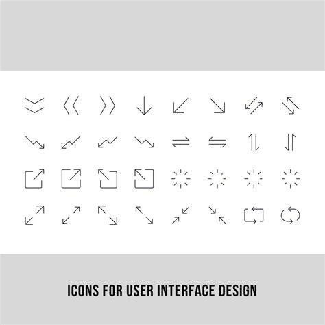 Minimal User Interface Design Thin Stroke Icon Set Web Design Line Icons Design Resume Or Cv