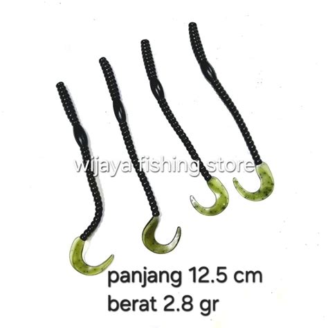 Jual Umpan Cacing Buntut Sabit 12 5cm 2 8gr Shopee Indonesia