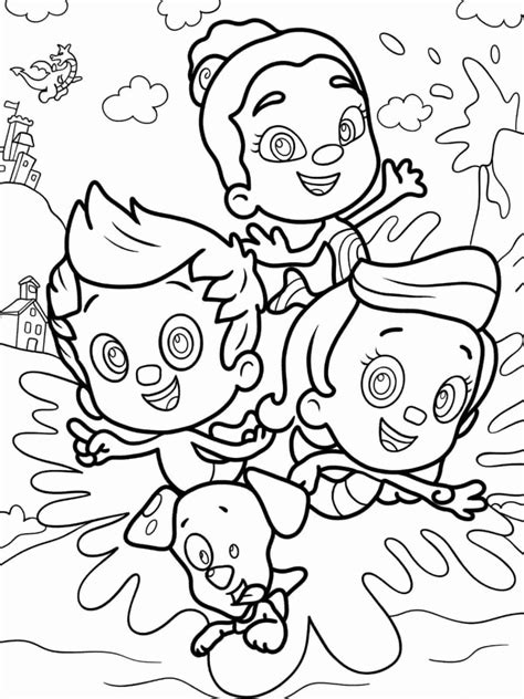 Bubble Guppies Coloring Pages Pdf